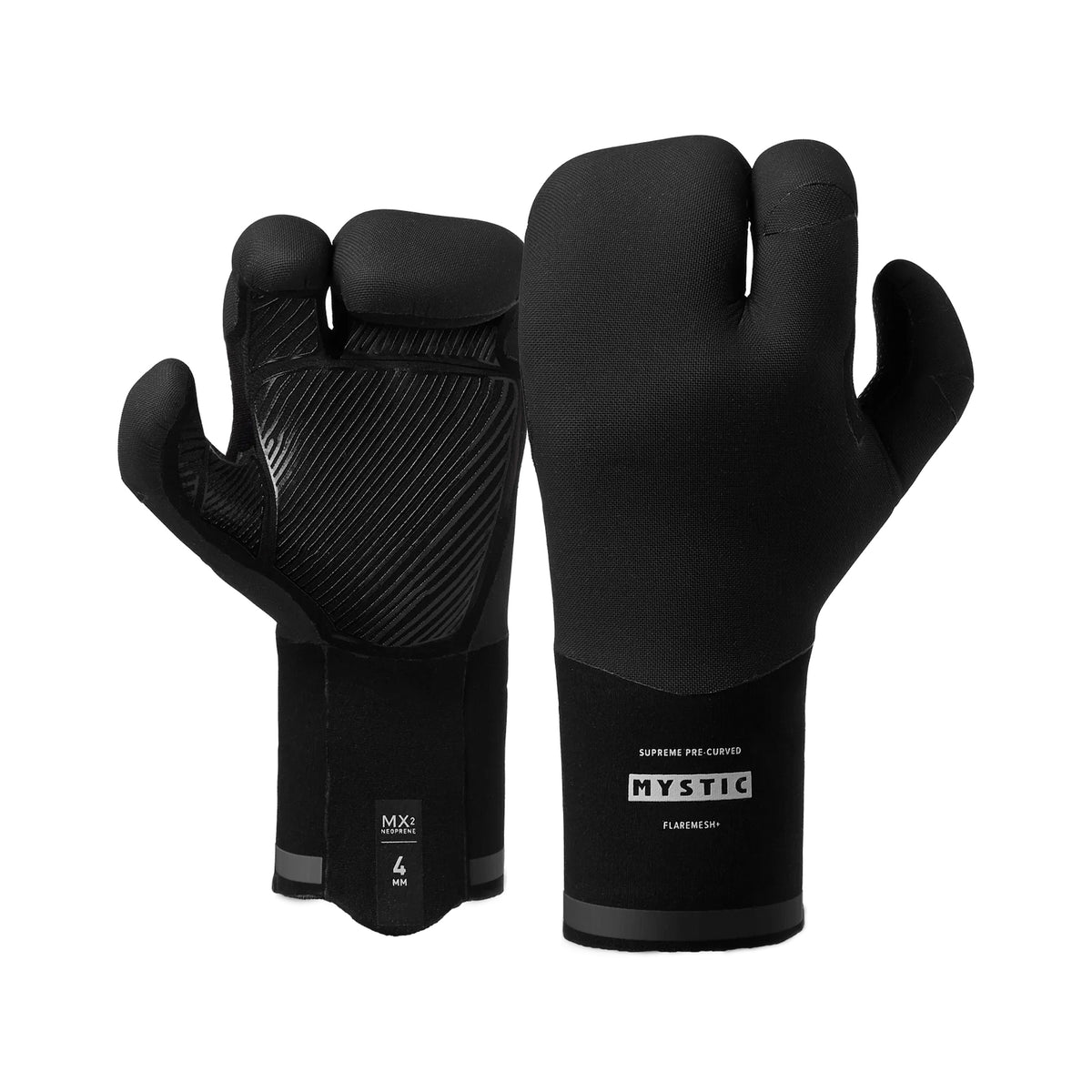 Mystic 2025 Supreme Lobster 4mm Precurved Neoprene Gloves | Kite Paddle ...